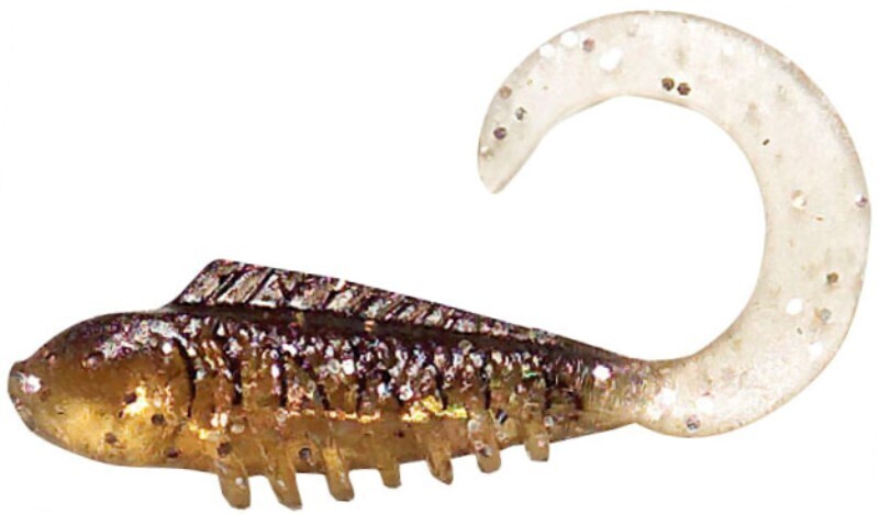 Shimano Squidgies Wriggler 80mm Soft Plastic Fishing Lure #Gold Glitter