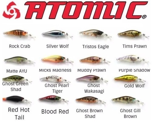 Atomic Hardz Shiner 100 Mid Hard Body Fishing Lure - Choose Colour