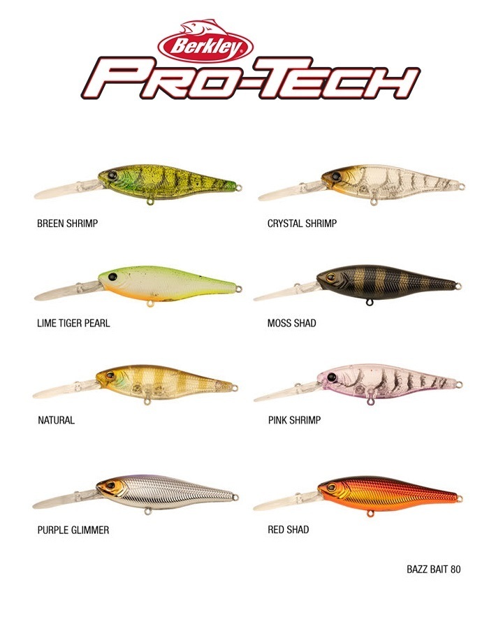 Berkley 2021 Pro-Tech Bazz Bait 80mm Jerkbait Hard Body Fishing Lure ...