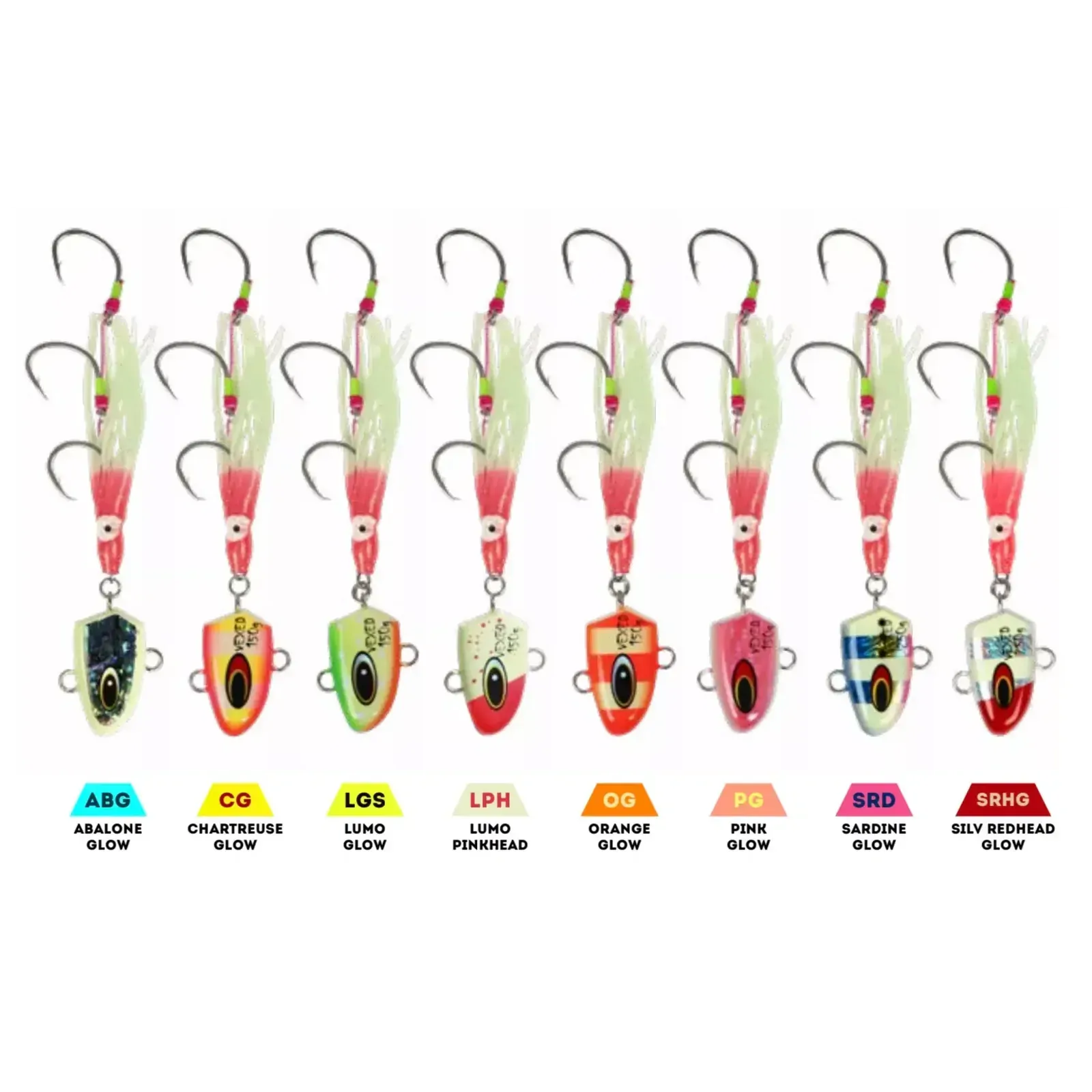 Vexed Bottom Meat 200g Hybrid Fishing Jig Bait Fishing Lure - Choose Colour