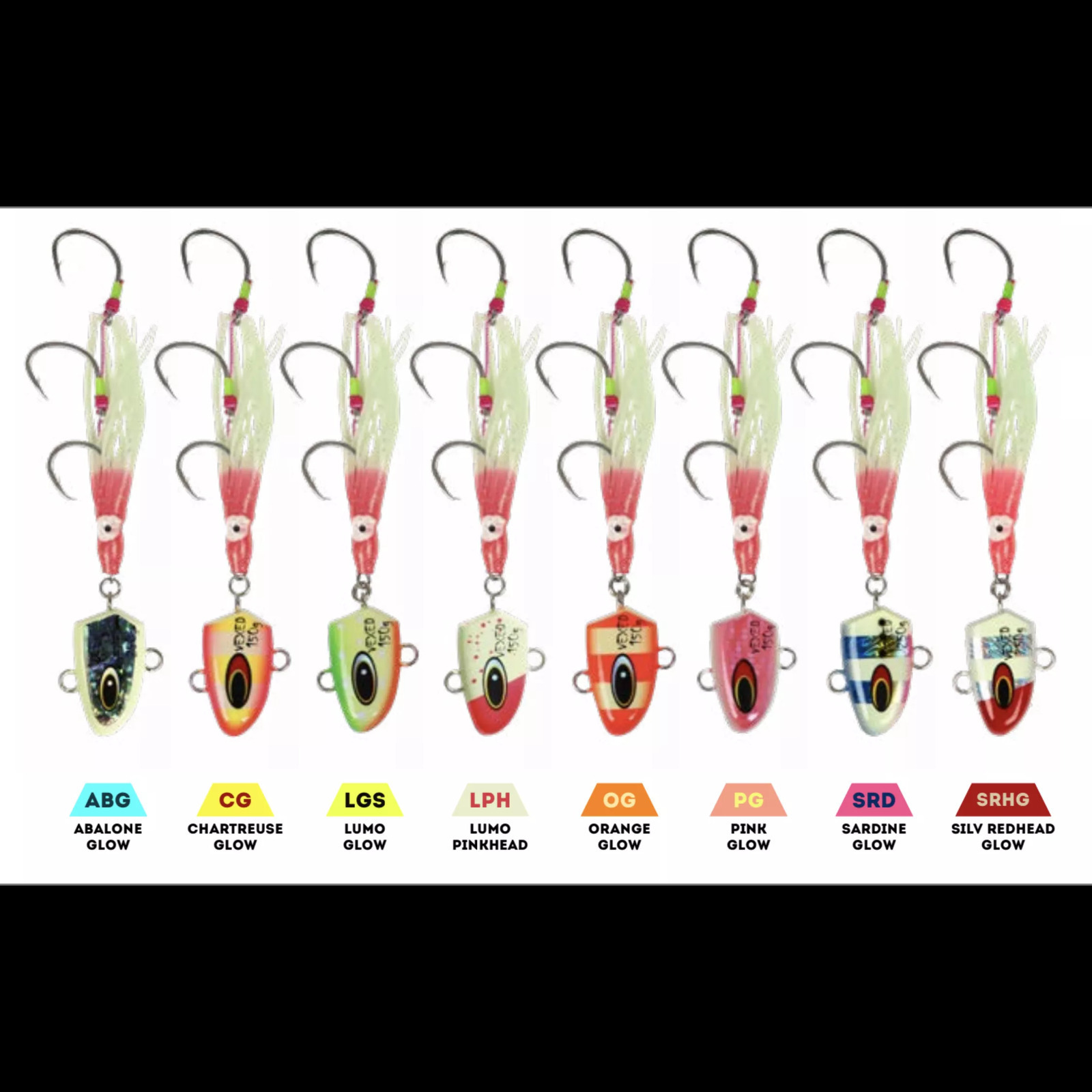 Vexed Bottom Meat 60g Hybrid Fishing Jig Bait Fishing Lure - Choose Colour
