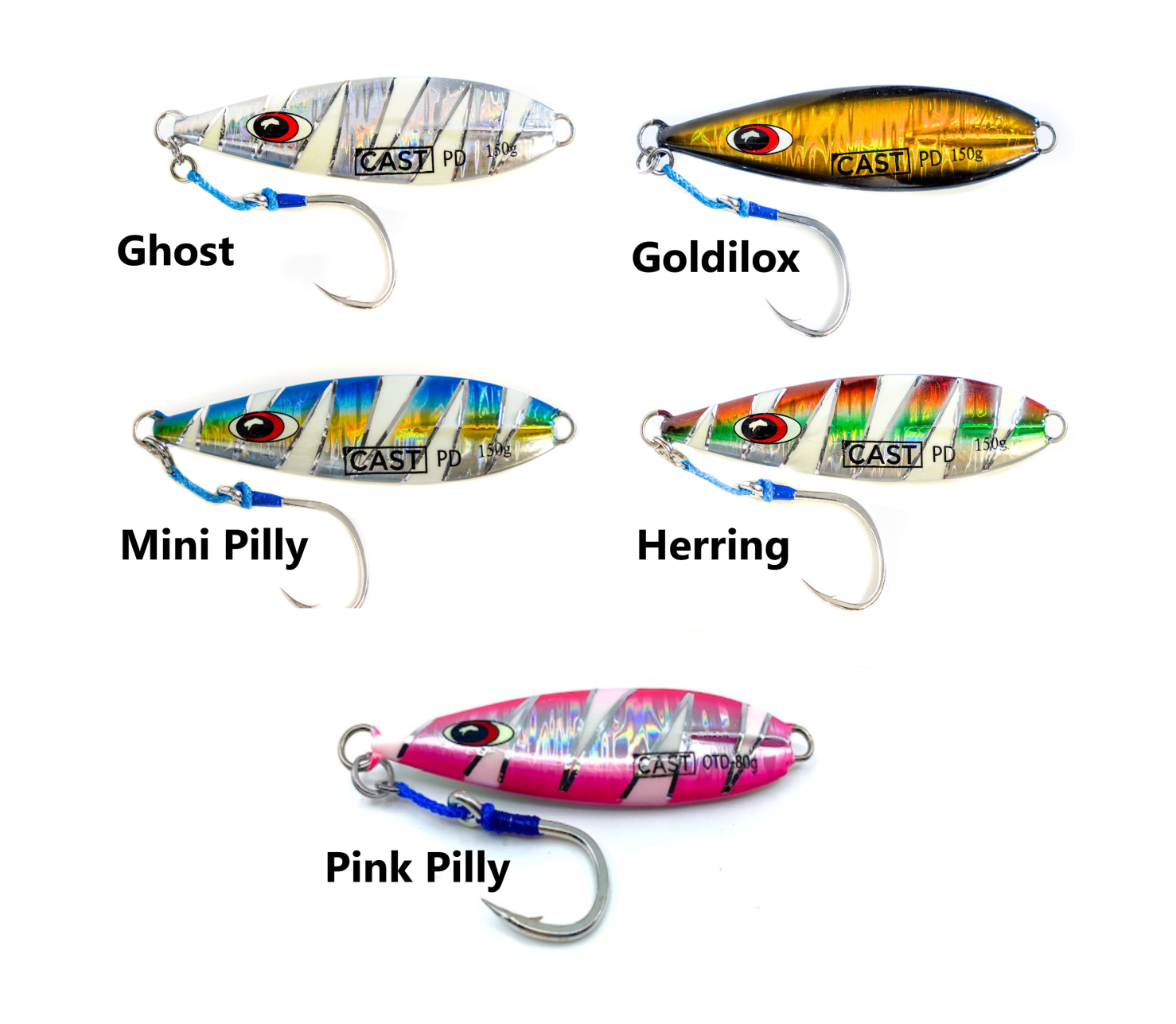 Cast On The Drop 20g Slow Pitch Fishing Metal Jig - Choose Colour