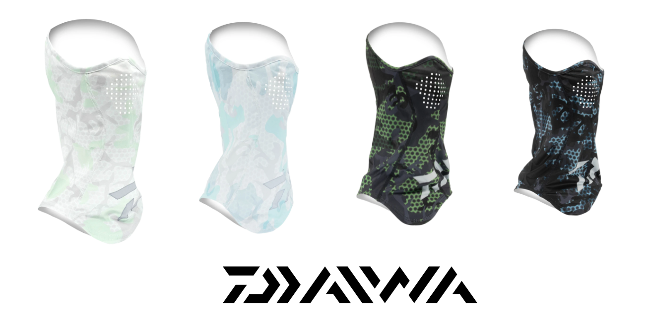 Daiwa Fishing Face & Neck Shield Scarf Covering Mask - Choose Colour
