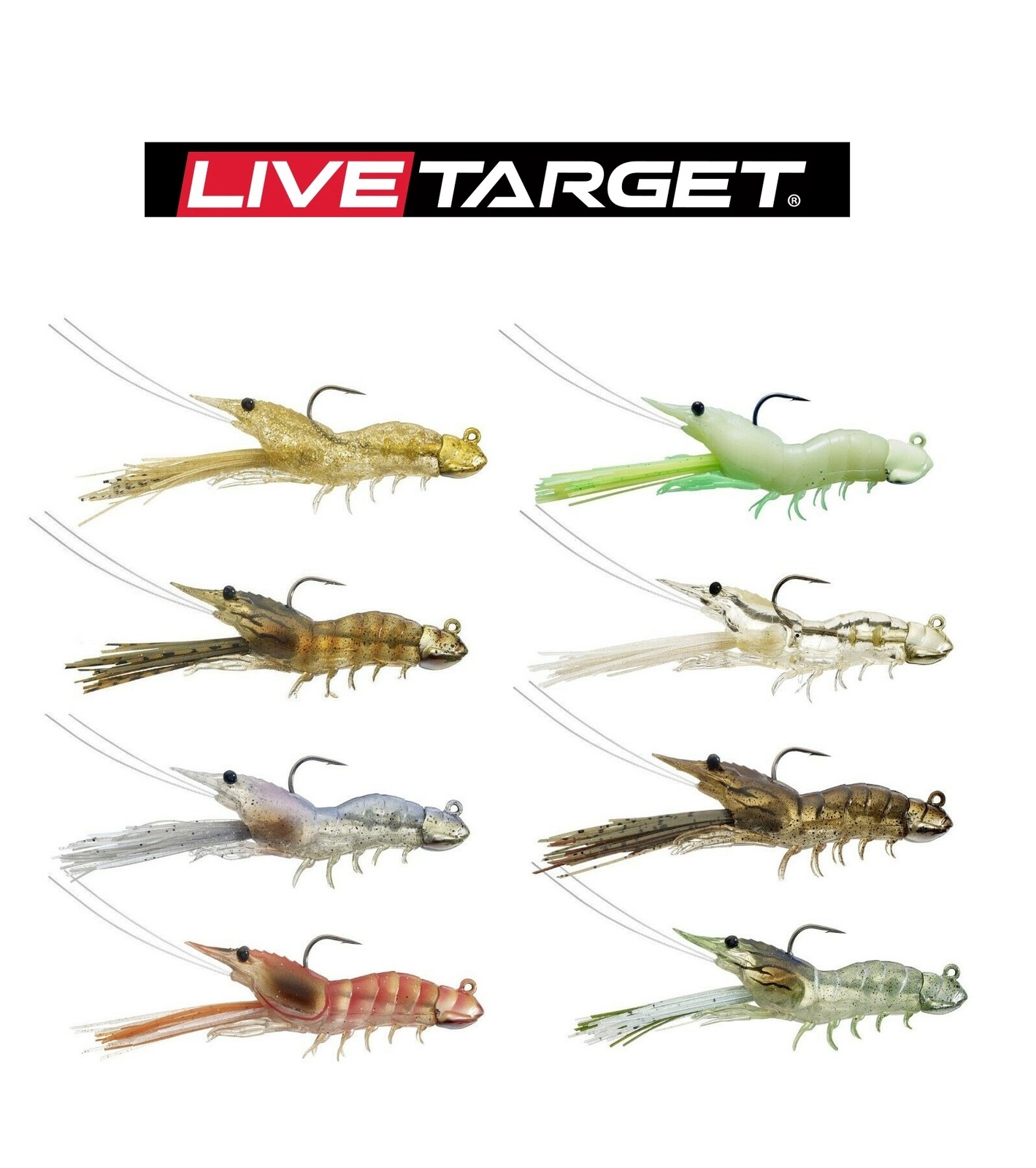 Discontinued - Live Target Fleeing Shrimp Pre-Rigged Soft Plastic Lure ...