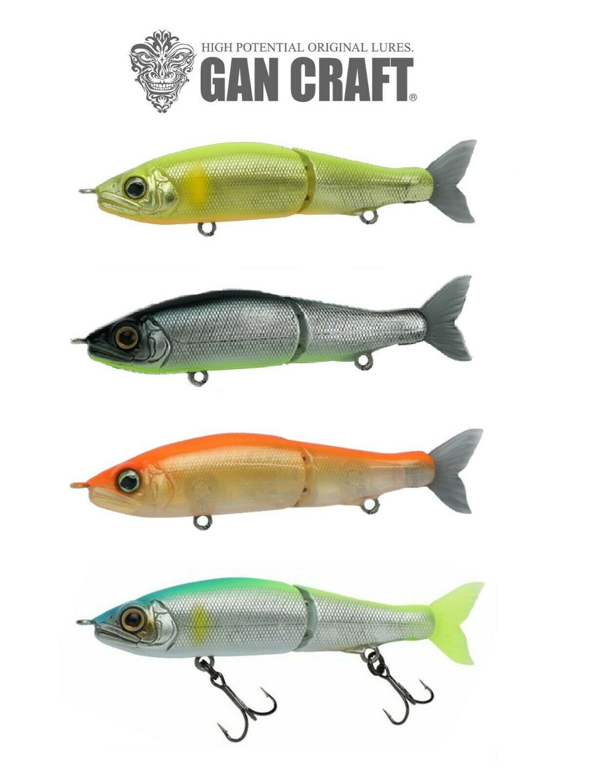 Gan Craft Jointed Claw 70 Type S Sinking Fishing Lure - Choose Colour