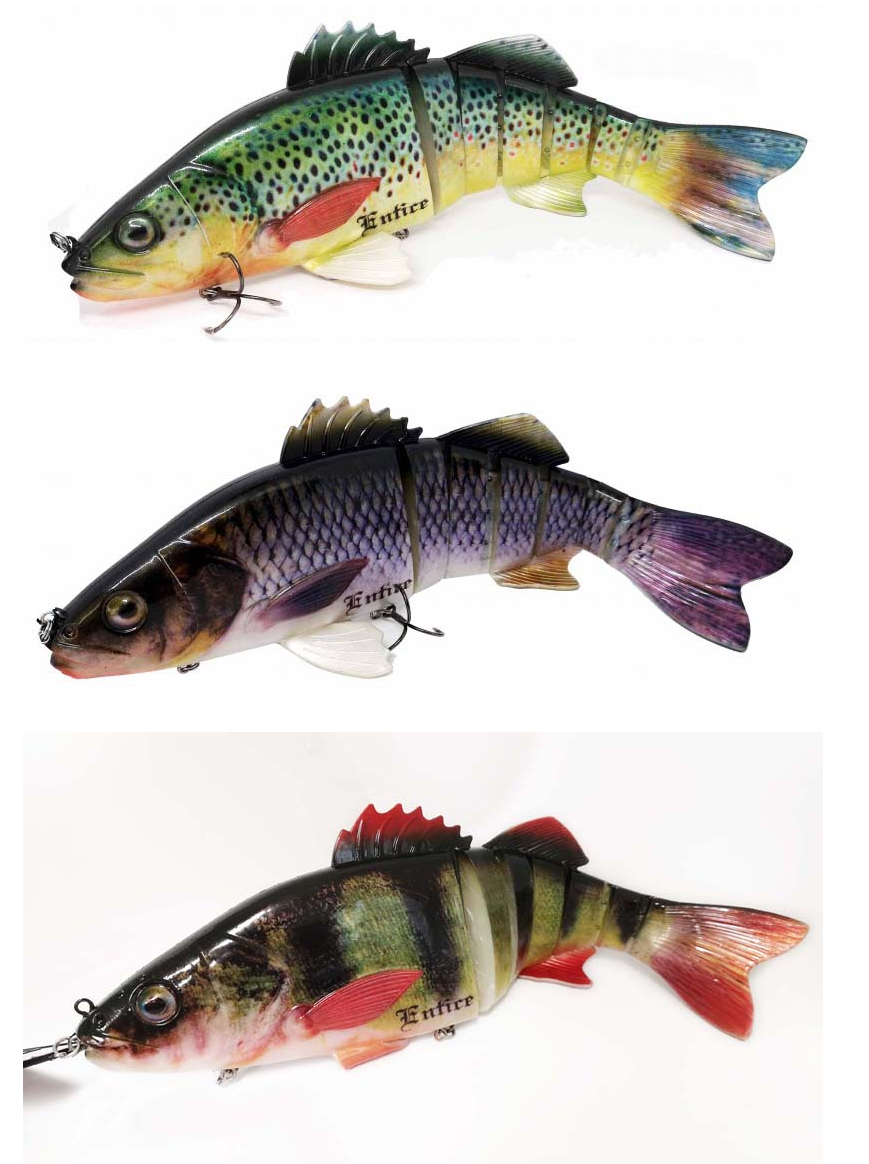 Entice Gotcha Max Giant 15" Swimbait Fishing Lure - Choose Colour