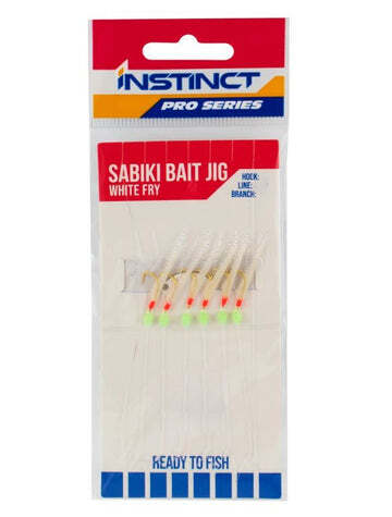 Instinct Pro Sabiki White Fry Bait Fishing Jig - Choose Size