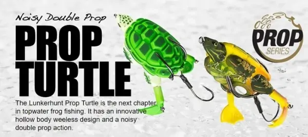 Lunkerhunt Prop Turtle 3/4oz Topwater Soft Plastic Fishing Lure ...