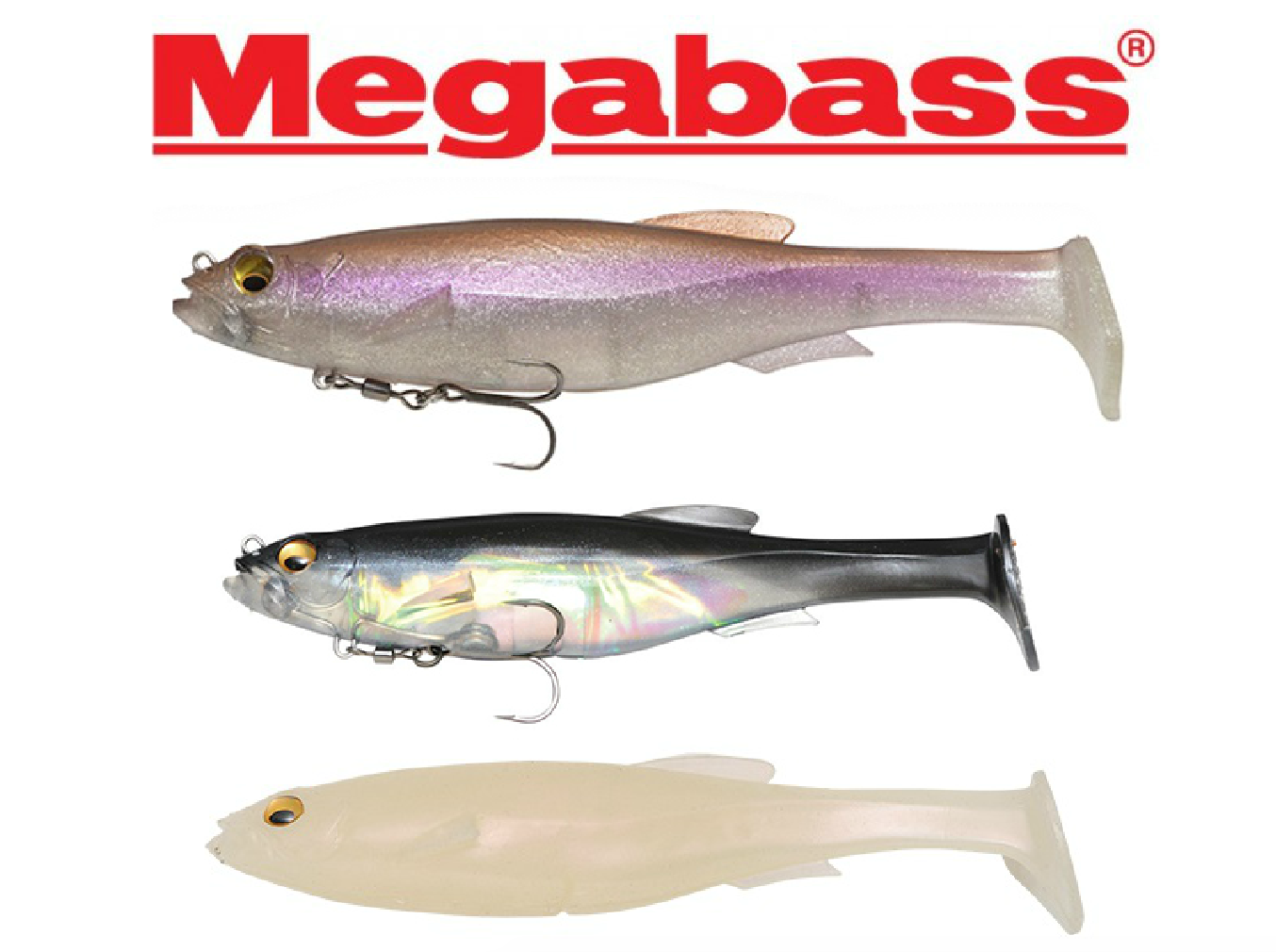 Megabass Magdraft 5" Soft Plastic Swimbait Fishing Lure - Choose Colour