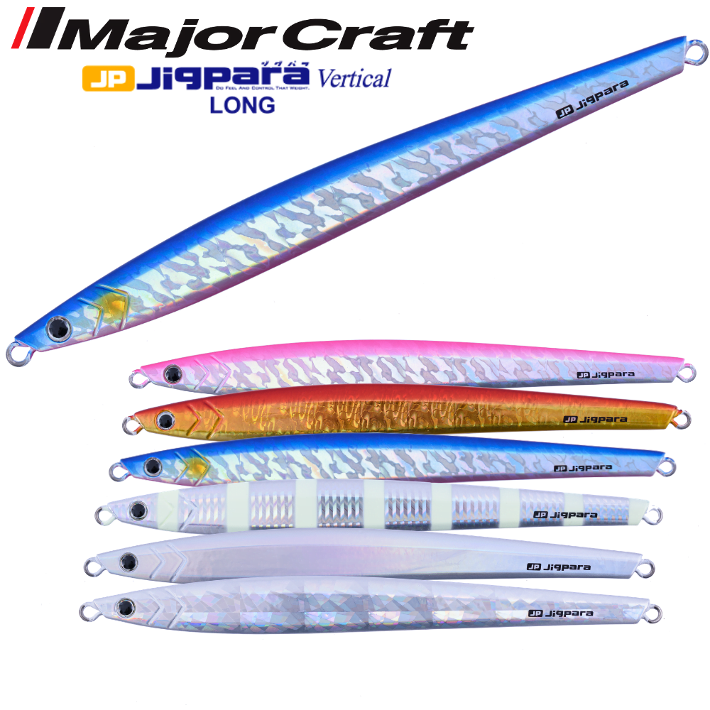 Majorcraft Jigpara Vertical Long 150g Metal Fishing Jig Choose Colour