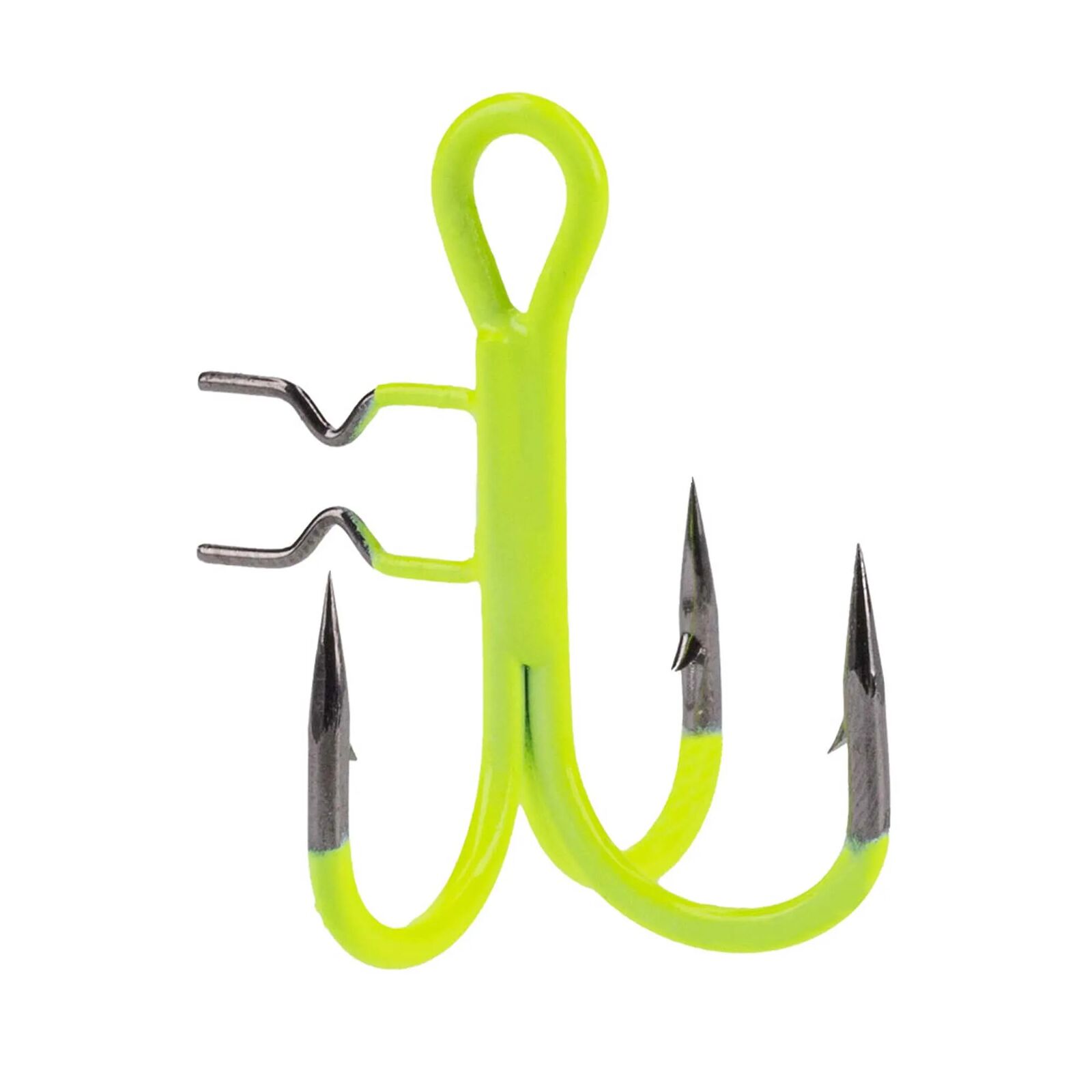 Mikado Jaws Vertical Treble Fishing Hook Fluoro - Choose Model