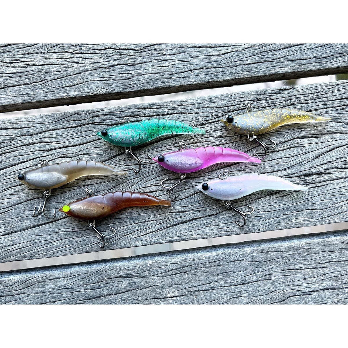 MMD Soft Prawn Vibe 70mm Soft Plastic Fishing Lure - Choose Colour