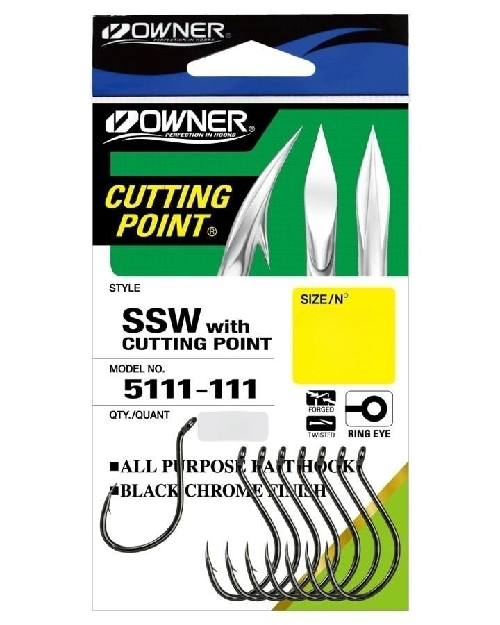 Owner 5111 SSW Cut Point Octopus Fishing Hook Pre Pack - Choose Size