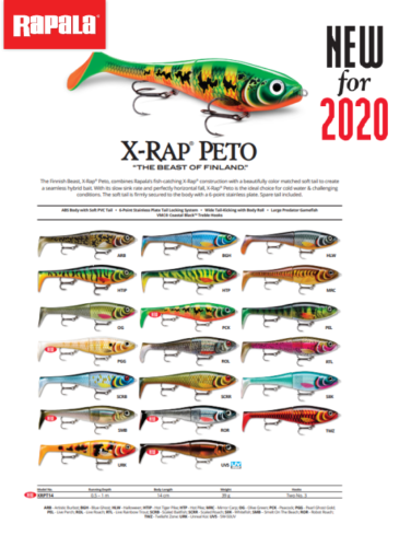 Rapala X-Rap Peto 14cm 39g Predator Fishing Lure - Choose Colour