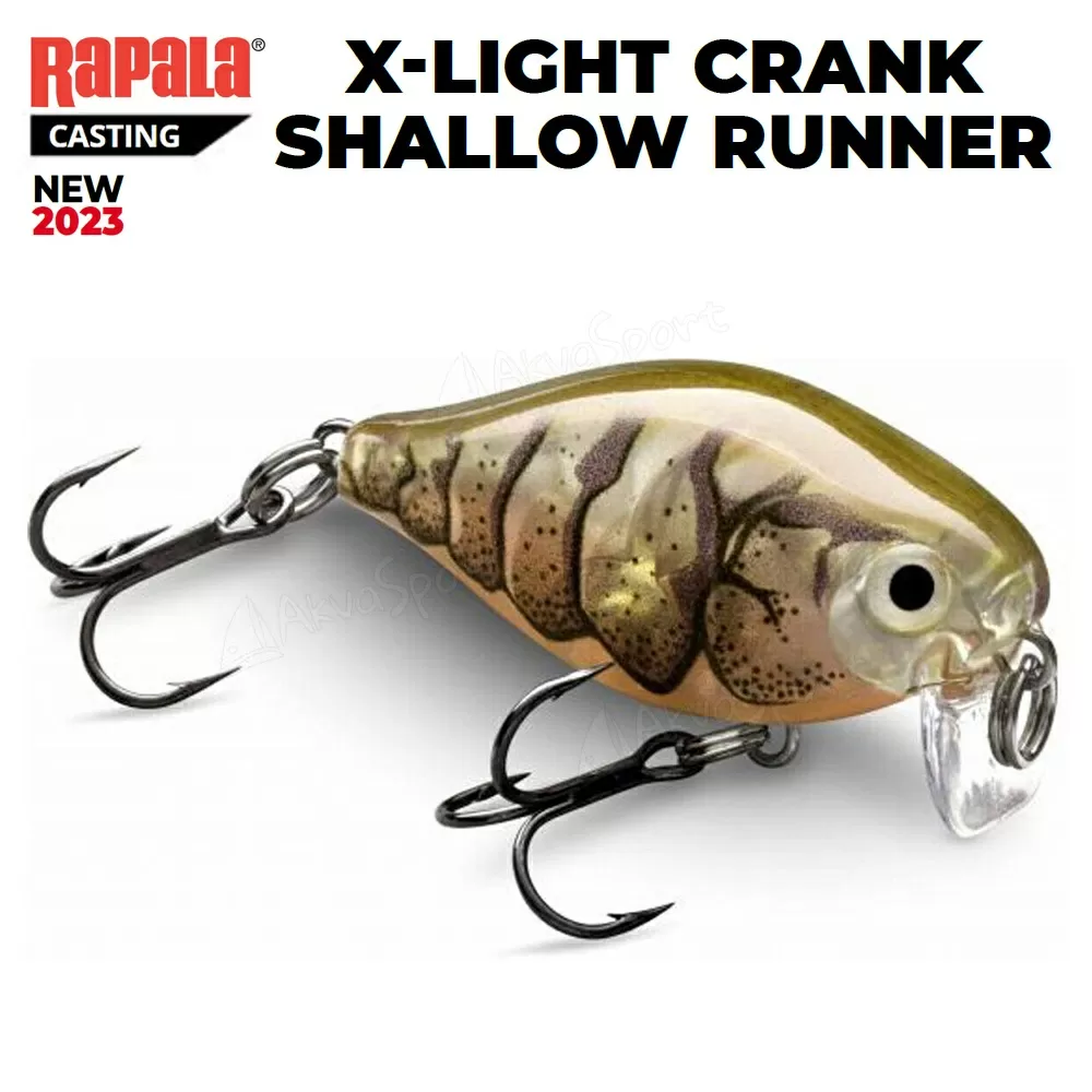 Rapala X-Light Finesse Crank Shallow Runner Hard Body Fishing Lure ...
