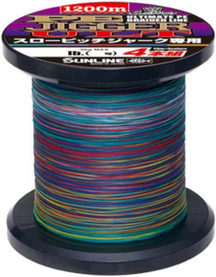 Sunline Saltimate ULT Jigger x4 1200m Multi Colour Braid Fishing Line ...