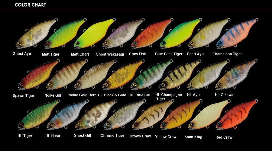 Jackall TN50 Hard body Vibration Fishing Lure - Choose Colour