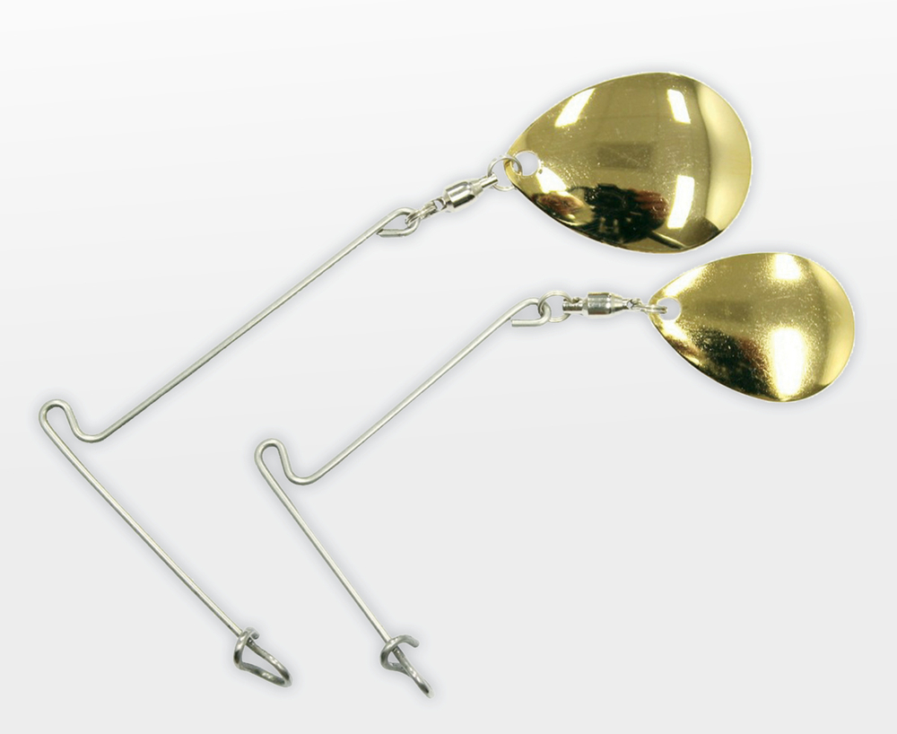 TT Lures Jig Spinner HD Brass (Gold) Colorado - Choose Size