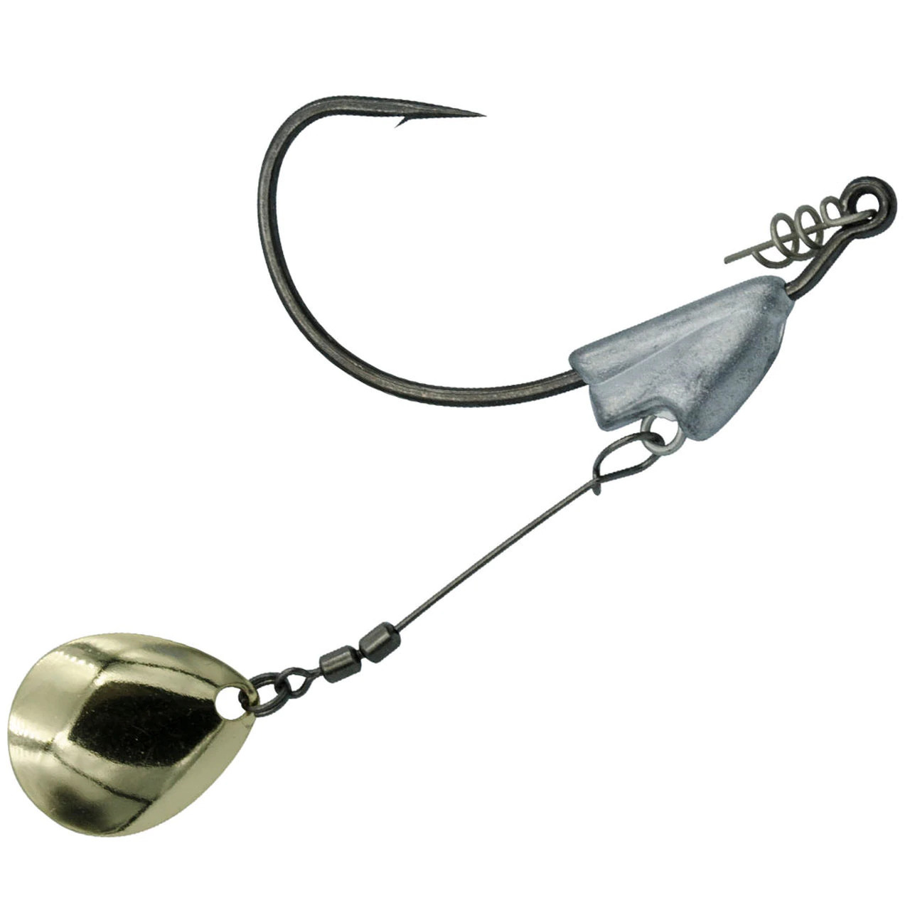 Owner 4164-068 Flashy Swimmer Fishing Hook #Gold Colorado Blade #3/8oz 8/0