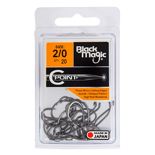 Black Magic C Point Hook Economy Pack 2/0