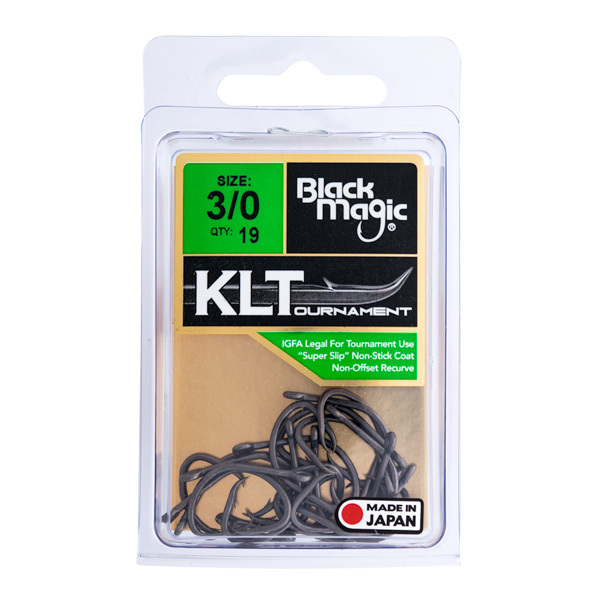 Black Magic KLT Teflon Coated Fishing Hook Economy Pack #3/0