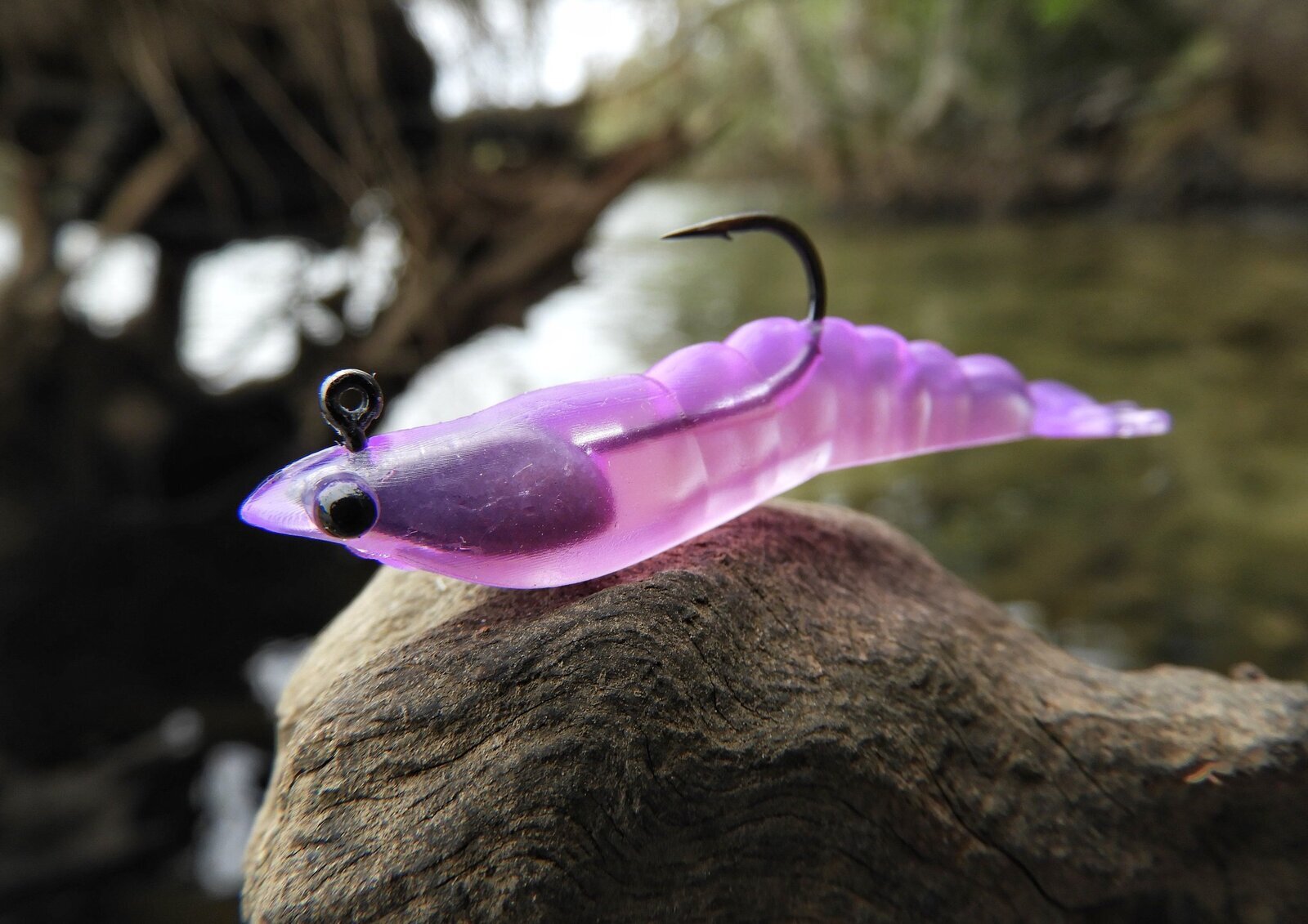 Brand New - MMD 52mm Pre-Rigged Soft Plastic Prawn Fishing Lure ...